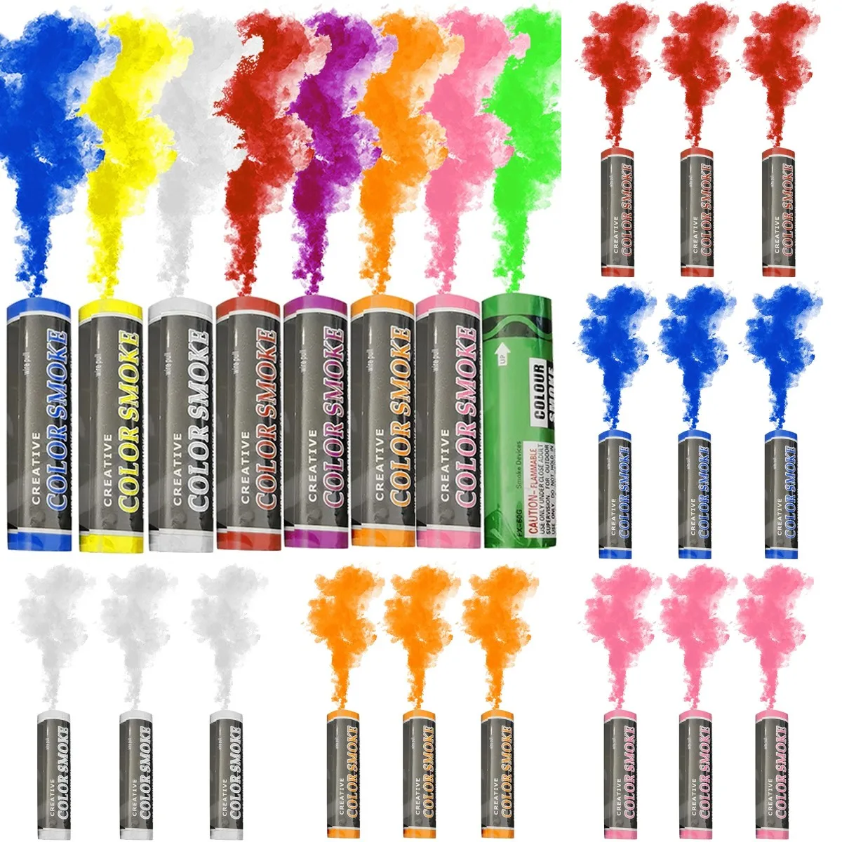 Colorful Smoke Pills Combustion Smog Cake Effect Smoke Bomb Pills ...