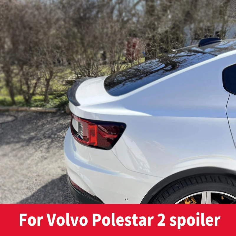 For-Volvo-Polestar-2-True-carbon-fiber-spoiler-wings-Exterior-Rear ...