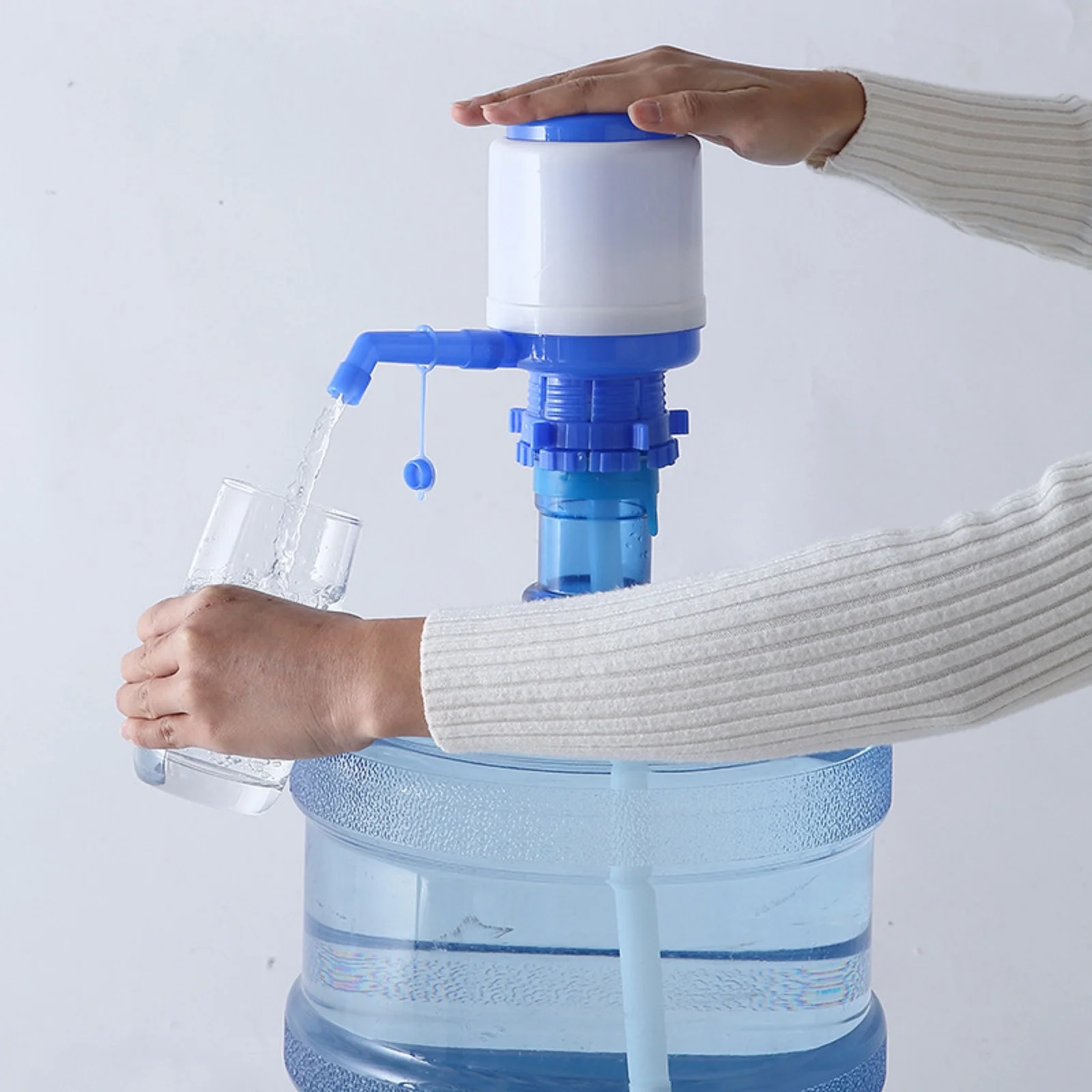 Manual-Pump-Dispenser-Water-Bottles-Pump-Manual-Hand-Pressure-Drinking ...