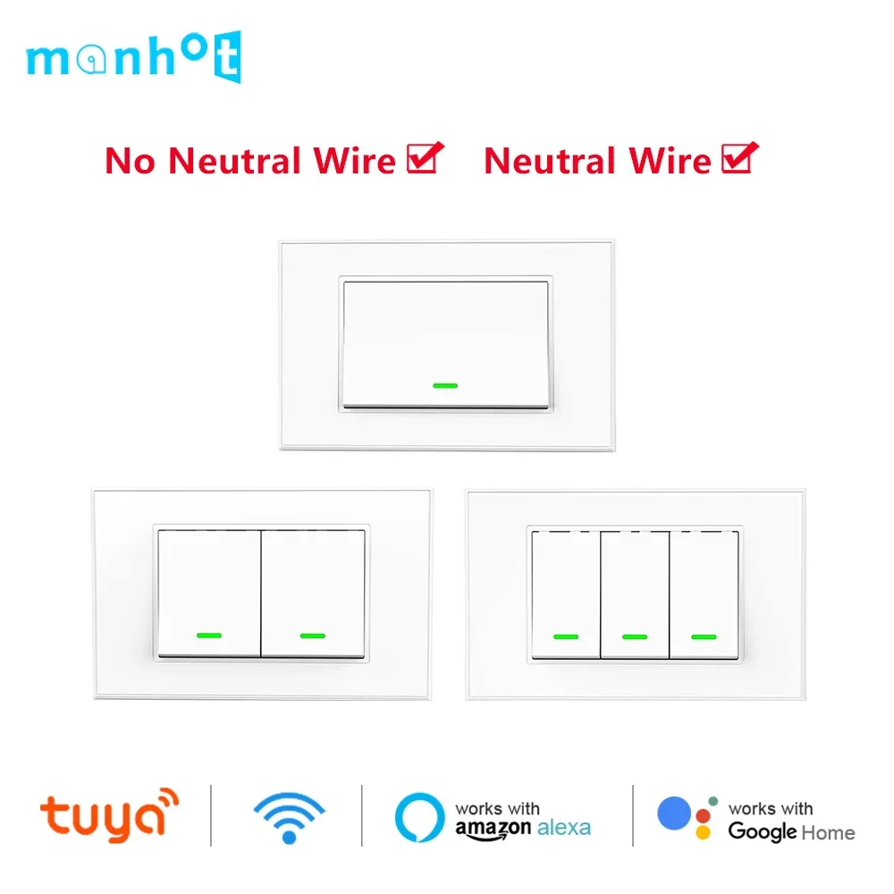 Tuya-WiFi-Zigbee-Smart-Wall-Light-Push-Button-Physical-Switch-100-240V ...