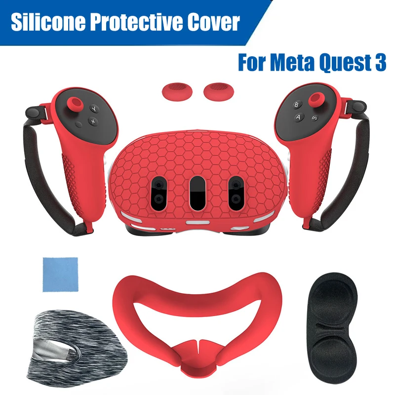 Funda-protectora-de-silicona-para-Meta-Quest-3-juego-de-fundas ...