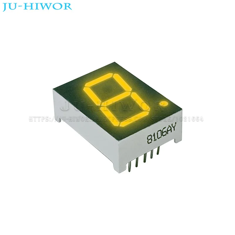10pcs-10Pins-8106AY-8106BY-0-8-Inch-1-Digit-Bits-7-Segment-Yellow-LED ...