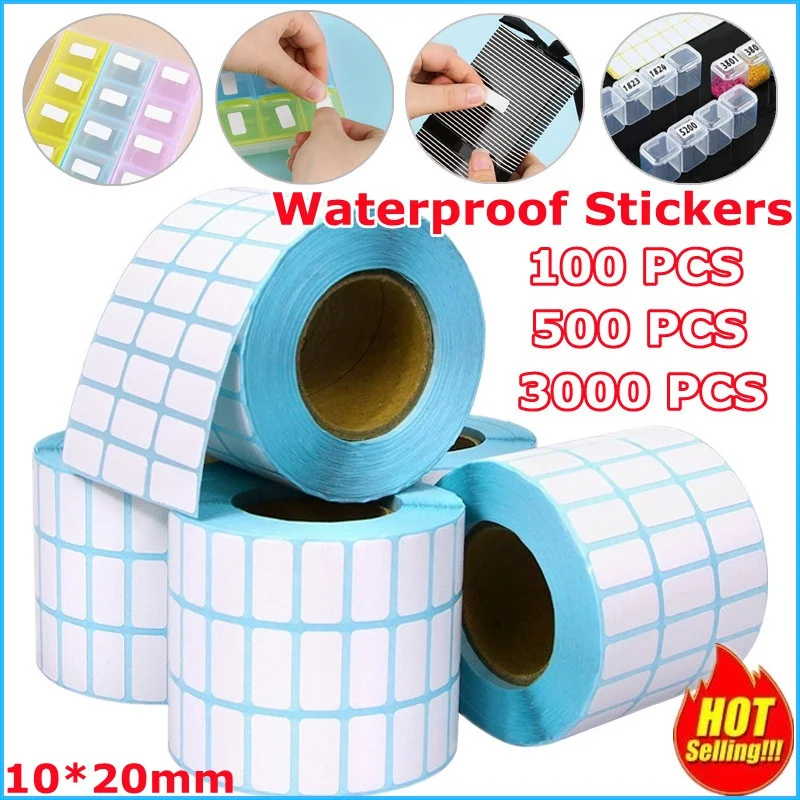 Direct-Thermal-Removable-Blank-Labels-Rectangle-Self-Adhesive-Writable ...