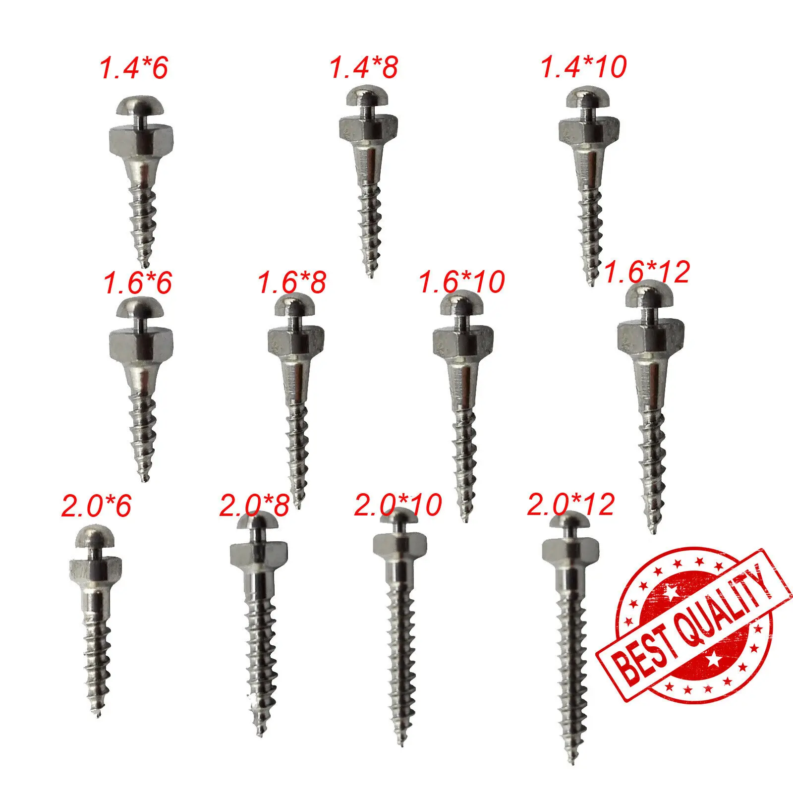 Dental Orthodontic Titanium Alloys Micro Implants Mini Screw Self ...