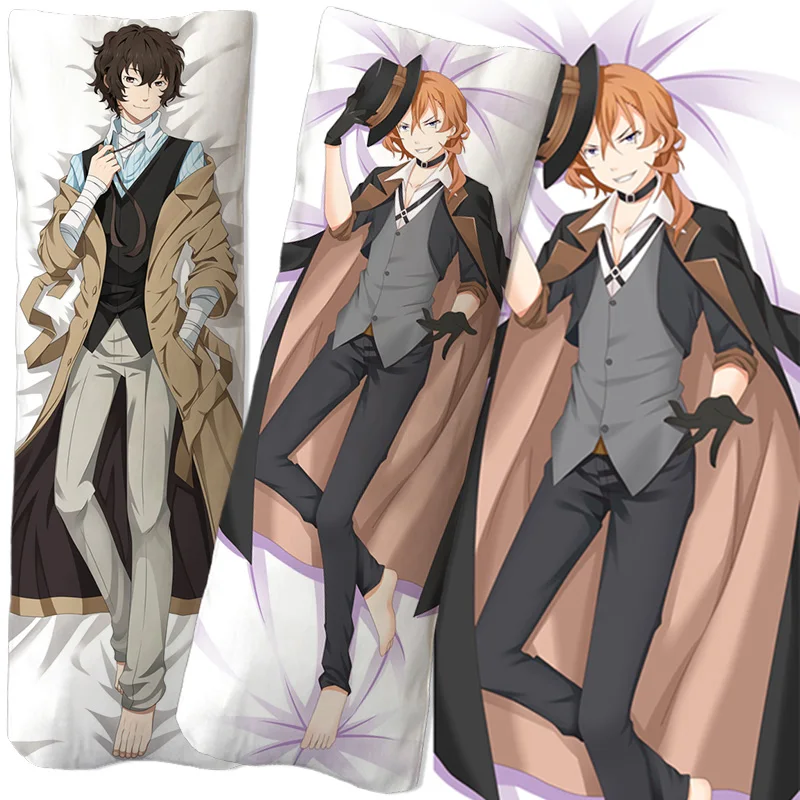 Anime-Bungo-Stray-Dogs-Dakimakura-Dazai-Osamu-Pillowcase-Cushion-Cover ...