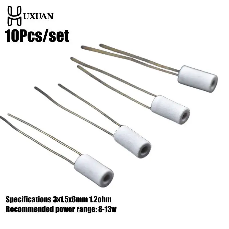 10Pcs/lot DIY Rebuild Ceramic Heating Core Coils 1.2ohm Heater Coils 8 ...