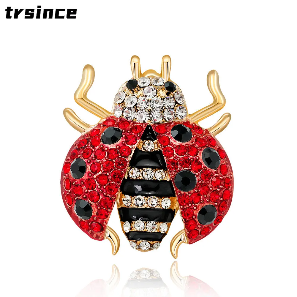 Fashion Cute Cartoon Brooches Creative Ladybug Brooch Vintage Animal ...