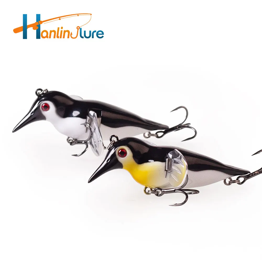 Hanlin 8cm/12g Swallow Topwater Popper Bait Floating Simulation Birds ...