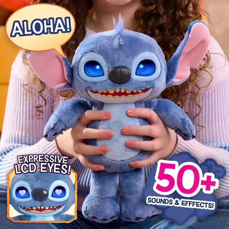 35cm Lilo & Stitch Talking Light-Up Electric Plush Toy Many Moods Cute ...