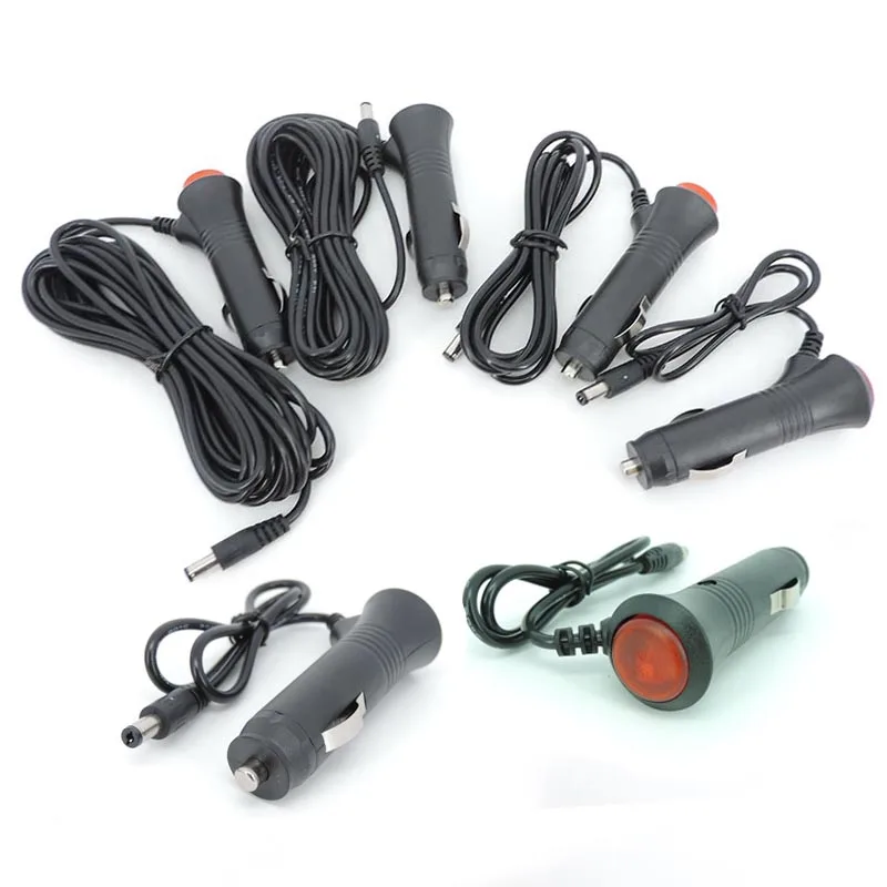 DC-12V-24V-Car-Adapter-Charger-Lighter-Power-extension-cable-Plug-Cord ...