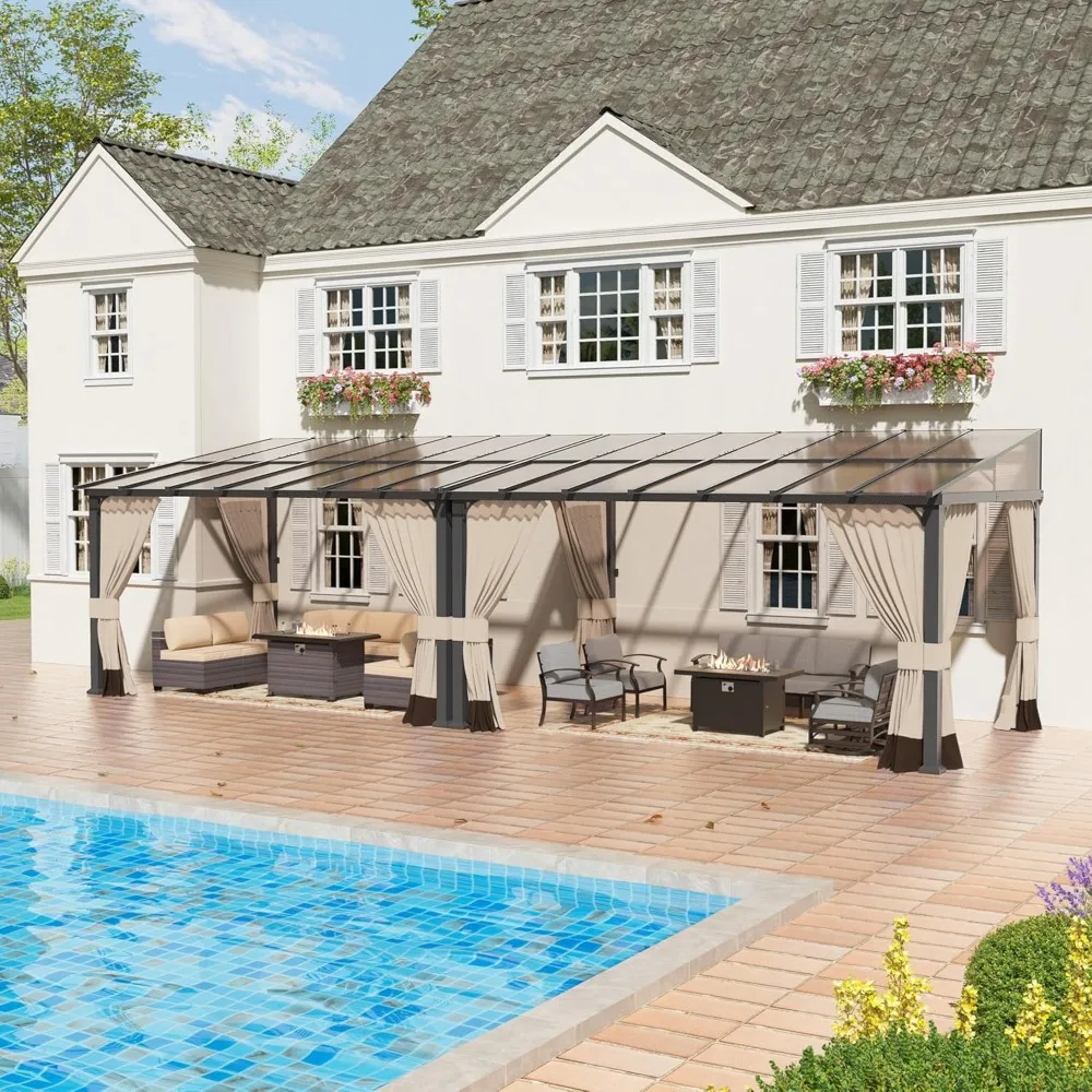 Hardtop-Gazebo-para-P-tio-P-rgola-com-Policarbonato-Telhado-Inclinada ...