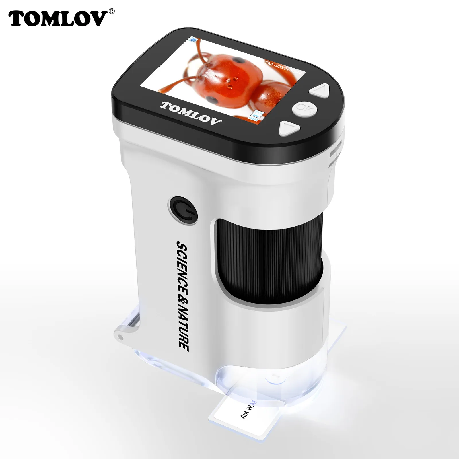Tomlov Handheld Digital Microscope 800x Picture/video For Kids Biology ...