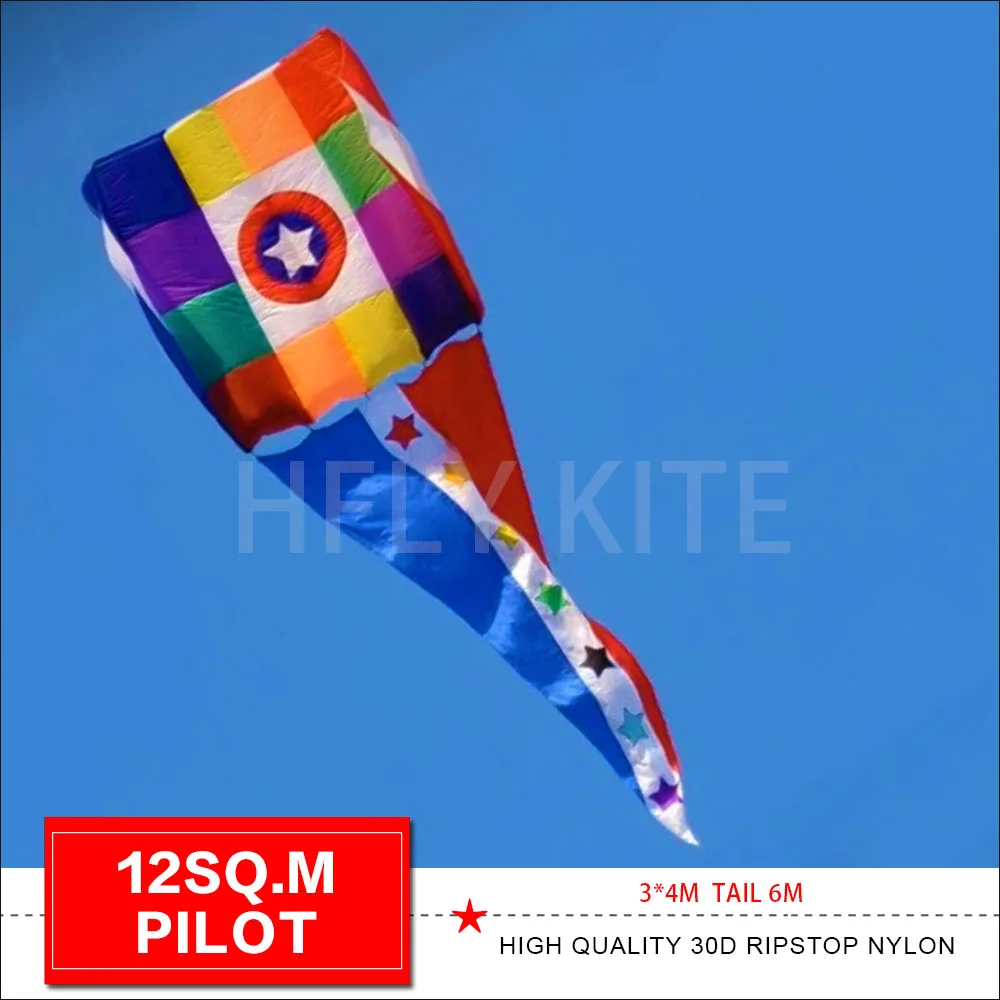 HFLY NEW ARRIVAL 12SQ.M PILOT KITE SOFT INFLATABLE Tractor kite ...