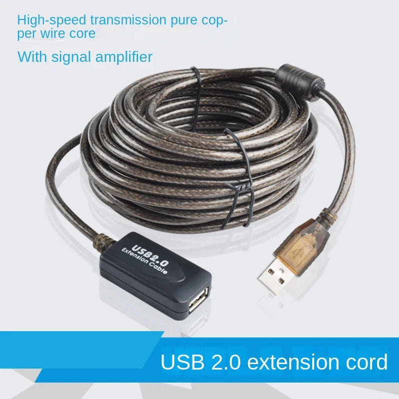 USB-2-0-Extension-Cable-Male-to-Female-Active-Repeater-Wireless-Network ...