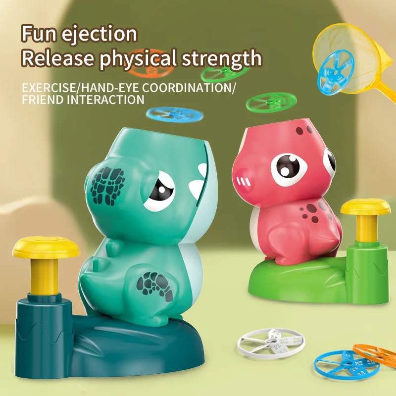 Cute Dinosaur Frog Outdoor Soaring Rocket Flying Disc Flying Saucer ...