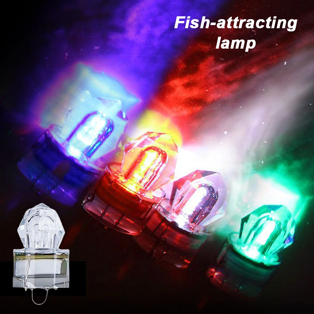 1Pc Fishing Lure Diamond Light with Hook LED Deep Sea Glowing Fishing ...