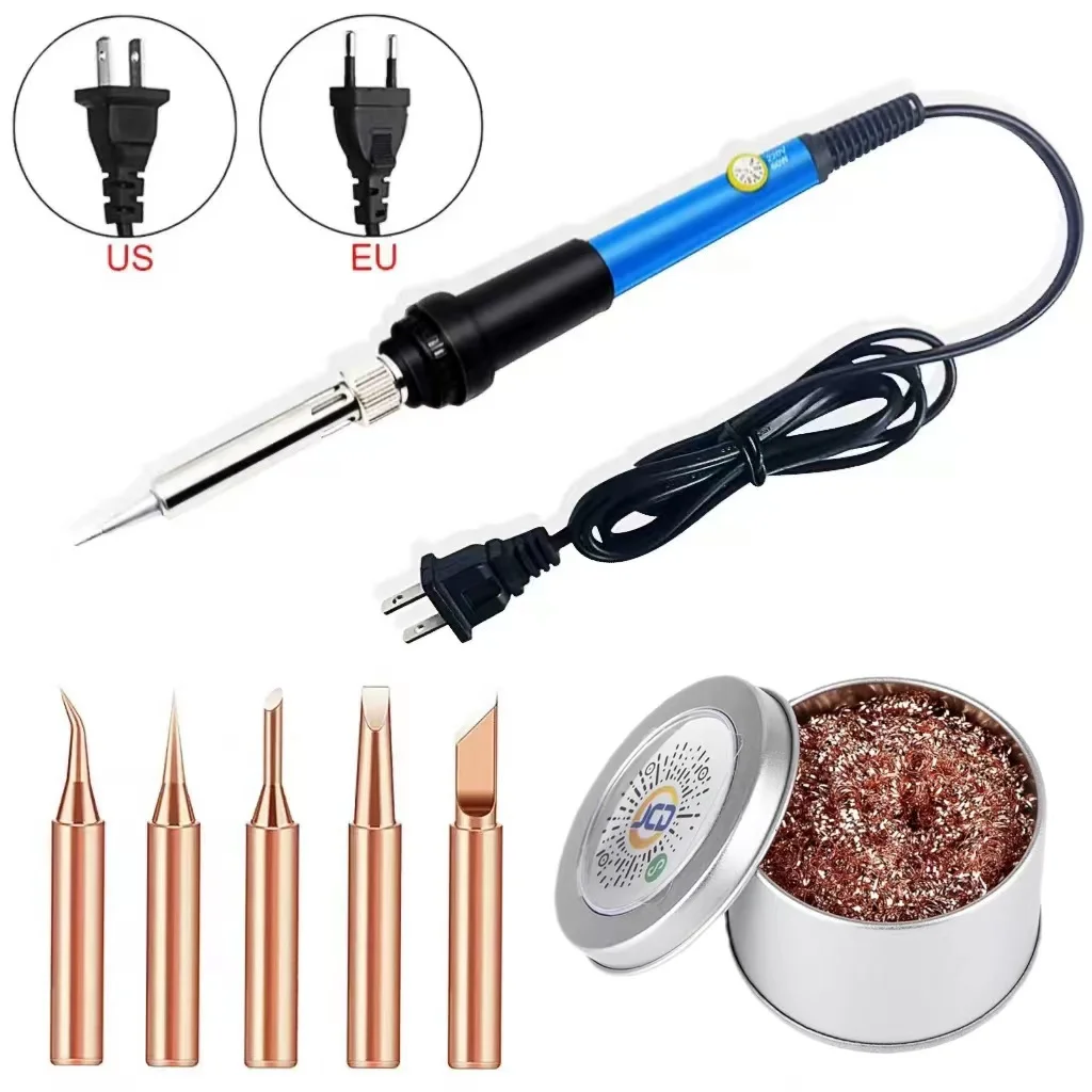 Electric-Soldering-Iron-220V-110V-60W-Adjustable-Temperature-Welding ...