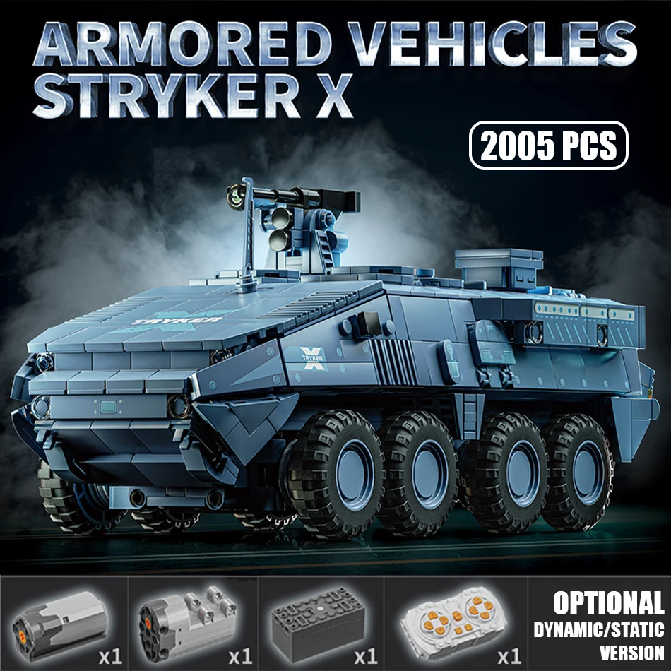 MOC Military Stryker Infantry Carrier Vehicle Building Blocks US Army ...