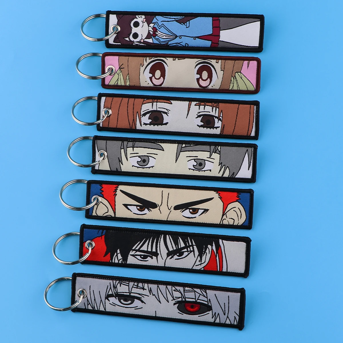 Japanese-Anime-Cool-Embroidery-Key-Fobs-Key-Tag-For-Motorcycles-Cars ...