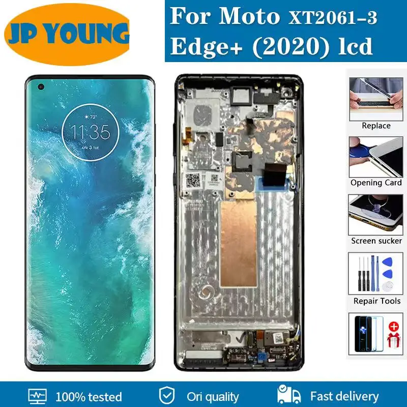 6-7-Original-For-Moto-Edge-Plus-XT2061-3-lcd-with-frame-For-Motorola ...