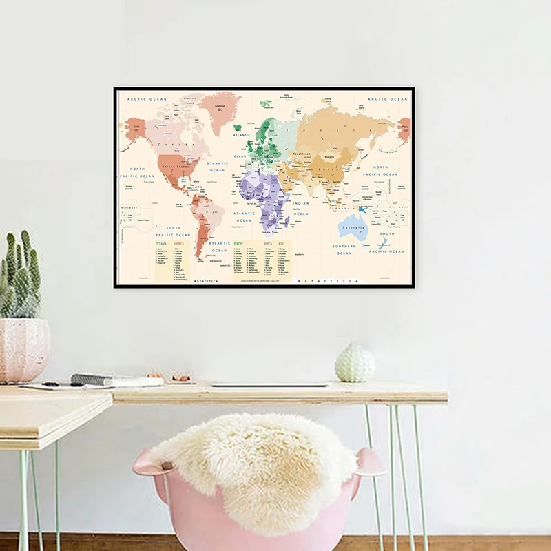 Wall Size World Map Poster
