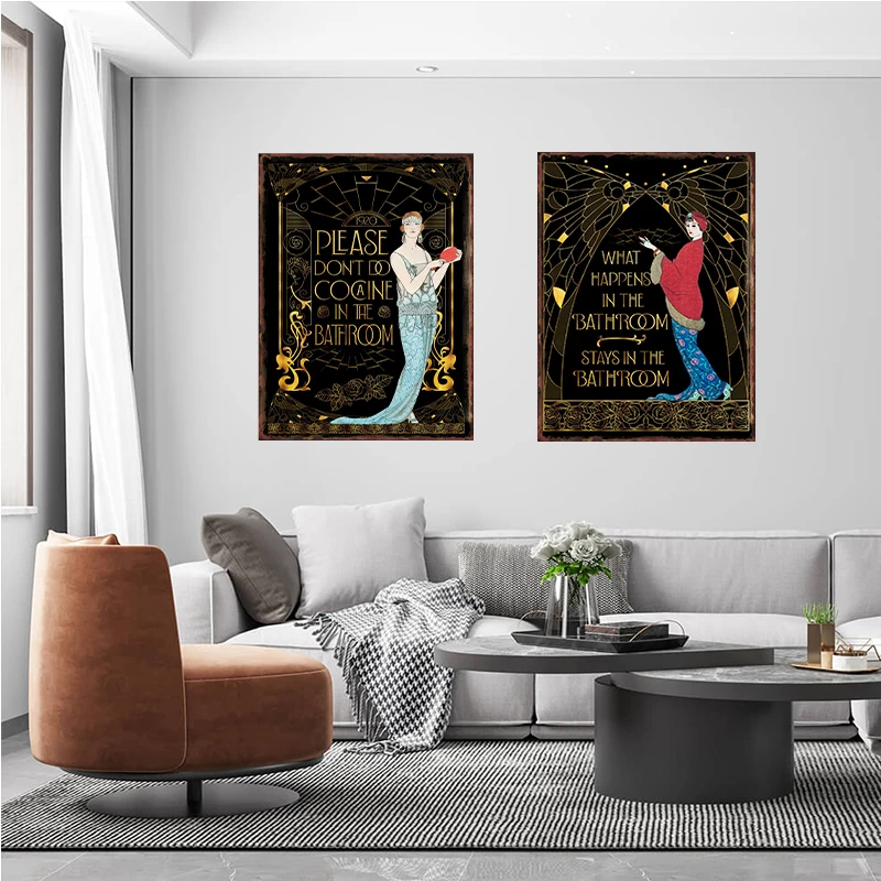 Vintage Ladies Room Sign