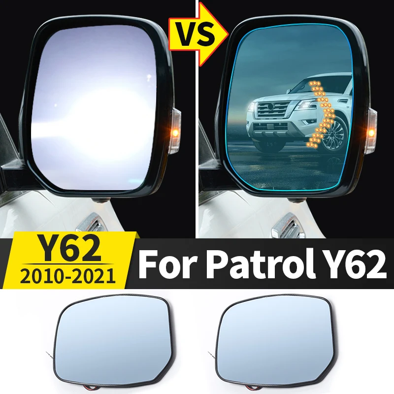 Rearview-Mirror-Heating-Mirror-Suitable-for-Nissan-Patrol-Y62-2010-2021 ...