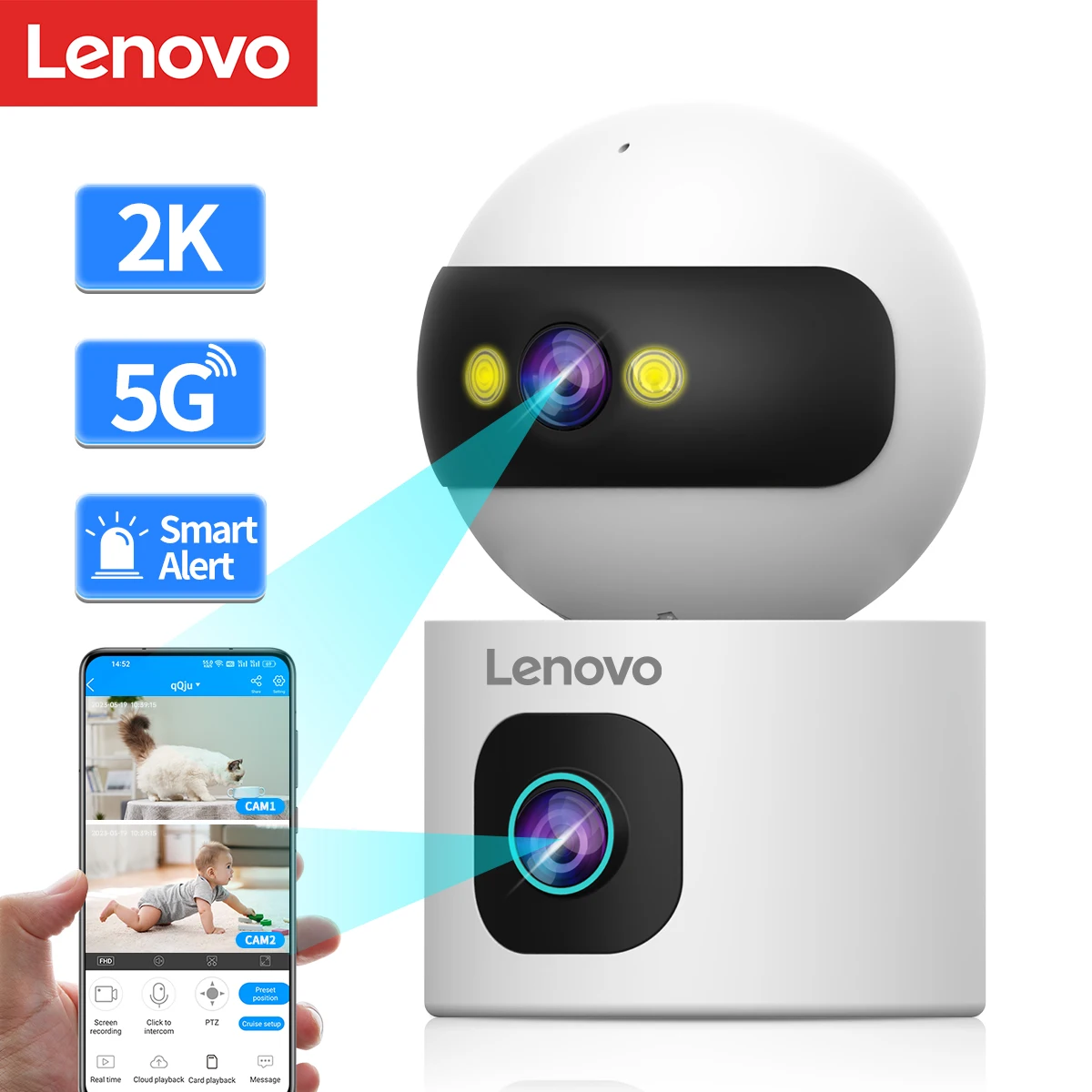 Lenovo-Auto-Tracking-Indoor-CCTV-Video-Surveillance-Camera-Dual-Lens ...