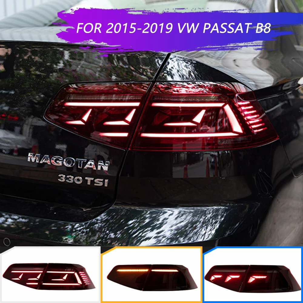 Car Styling for VW Passat B8 Tail Light 2015-2019 Magotan LED Tail Lamp ...