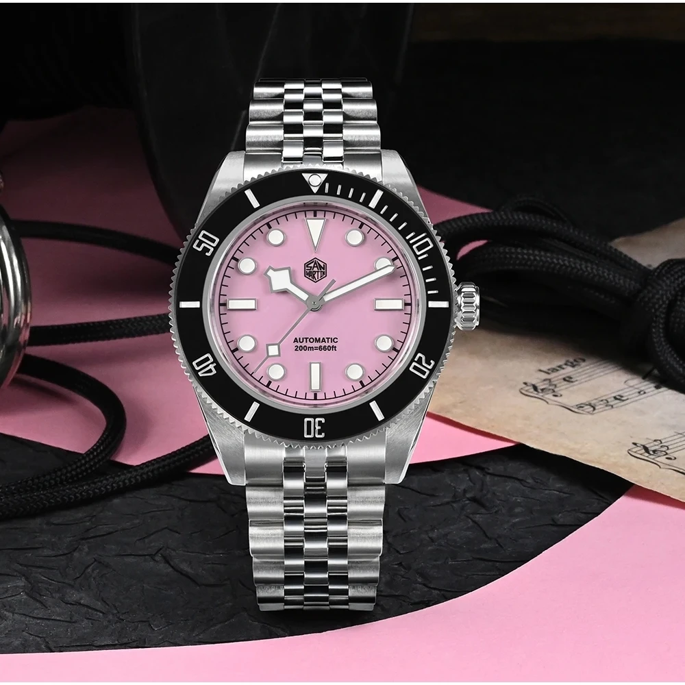 San-Martin-Reloj-de-buceo-de-40mm-para-hombre-cron-grafo-cl-sico-NH35 ...