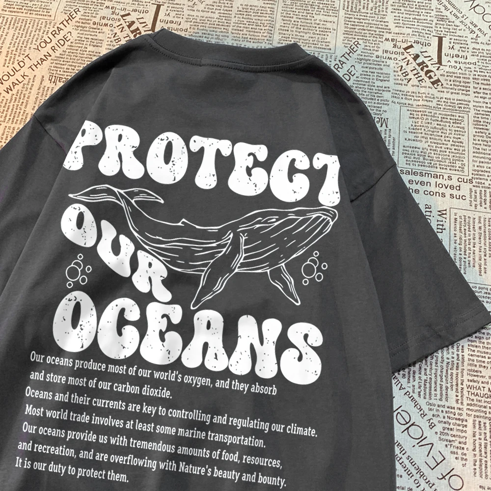 Protect-Our-Oceans-Whale-Landing-Clothing-Men-Summer-New-T-Shirts ...