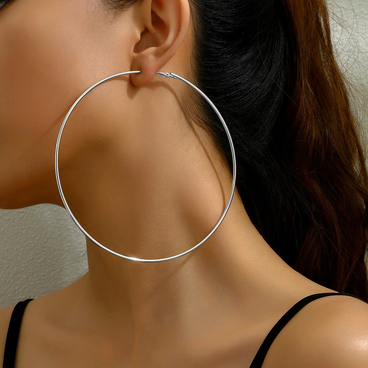 BLIJERY-Sexy-10cm-Large-Hoop-Earrings-Big-Smooth-Circle-Earrings-Basketball-Brincos-Celebrity ...