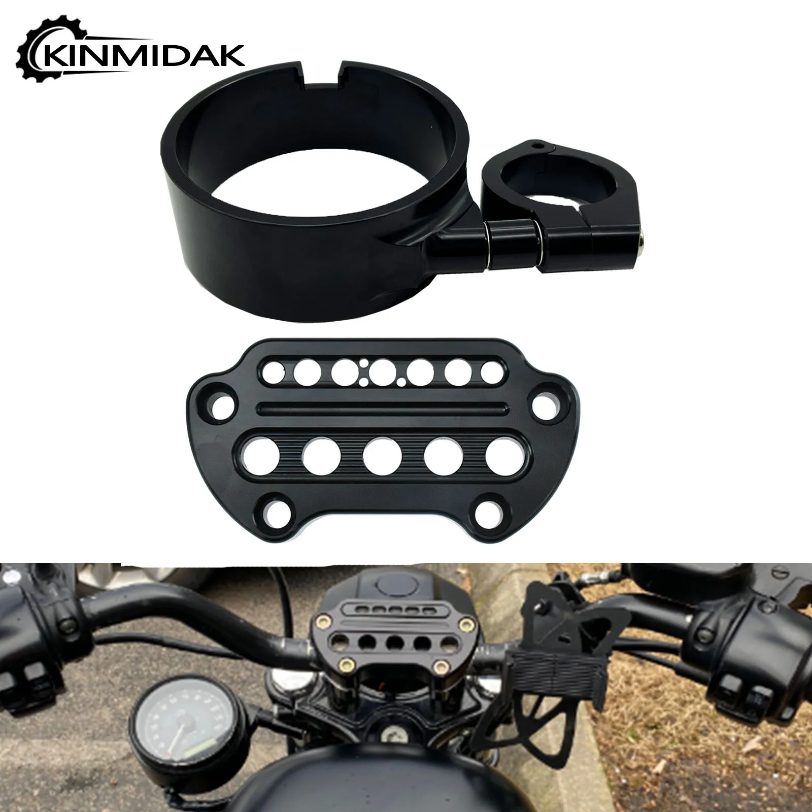 Motorcycle-Speedometer-Side-Mount-Relocation-Bracket-Ring-Indicator ...