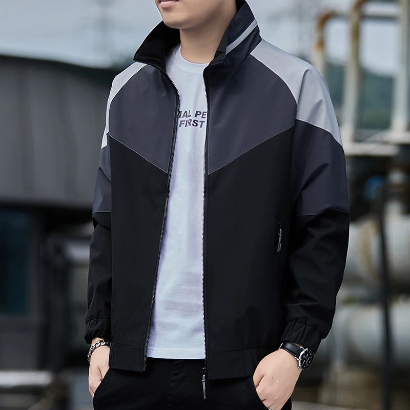 Spring-Bomber-Jacket-Men-Fashion-Clothing-Thin-Lightweight-Casual ...