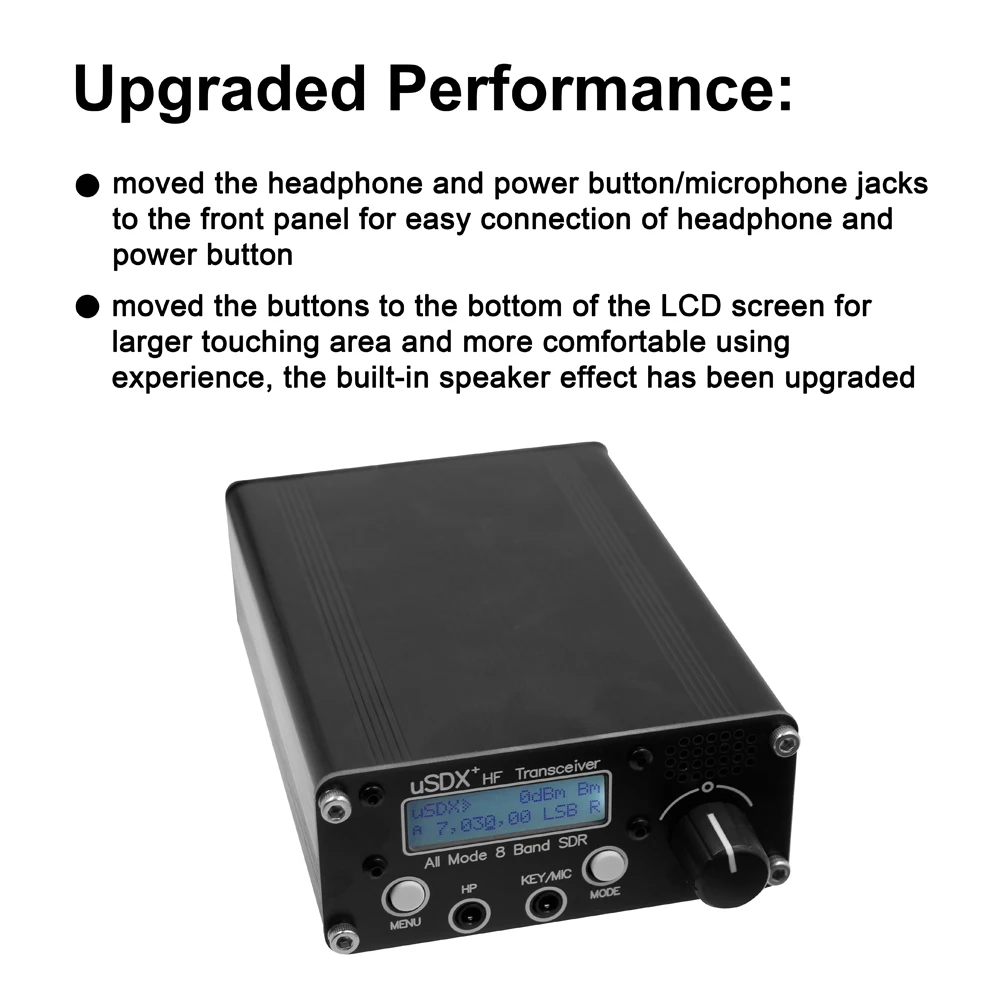 Usdx+ V2 Sdr Transceiver Hf Ssb Qrp Usb Lsb Cw Am Fm All Mode 8 Sávok ...