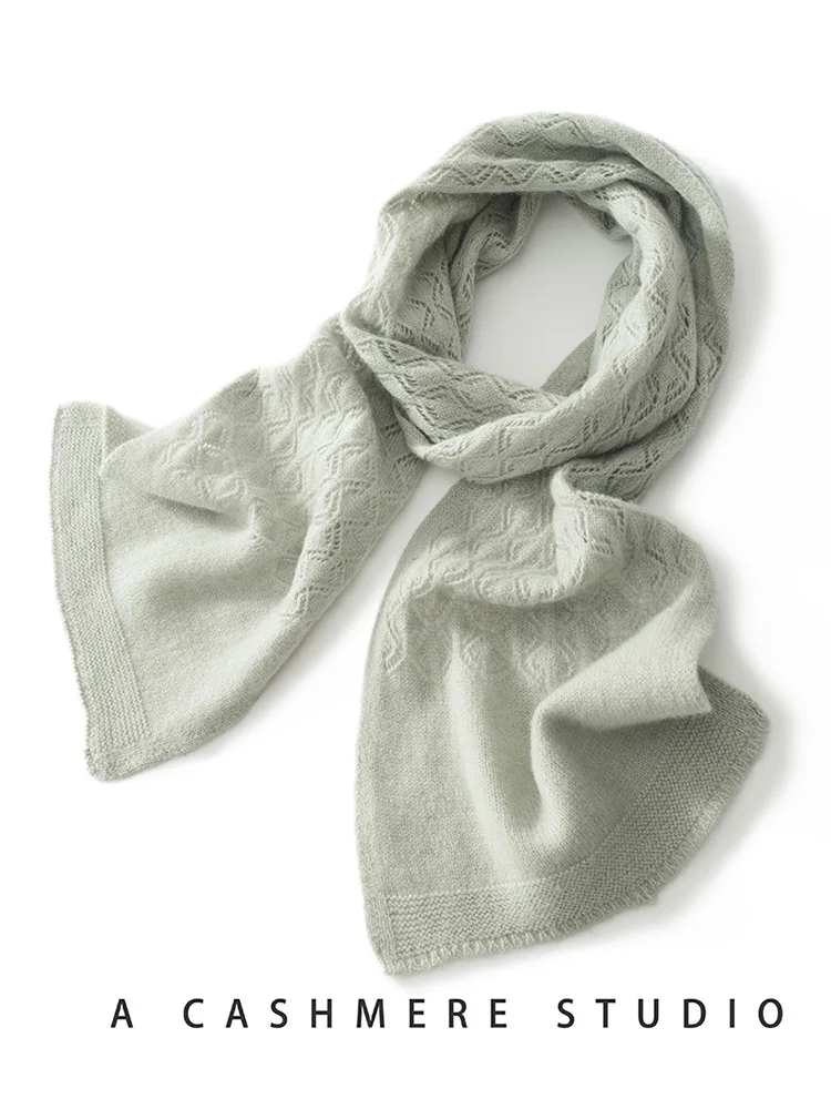 Winter-High-Quality-Cashmere-Scarves-Women-Cashmere-Knitted-Solid-Color ...