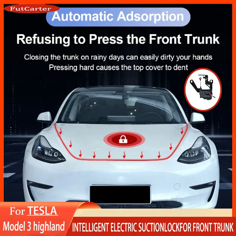 Front-Spare-Box-Electric-Lock-Soft-closing-for-Tesla-Model-3-Y-2021 ...