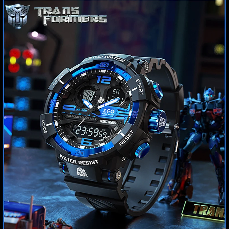 Reloj-electr-nico-de-Transformers-para-hombre-cron-grafo-LED-de-50M ...