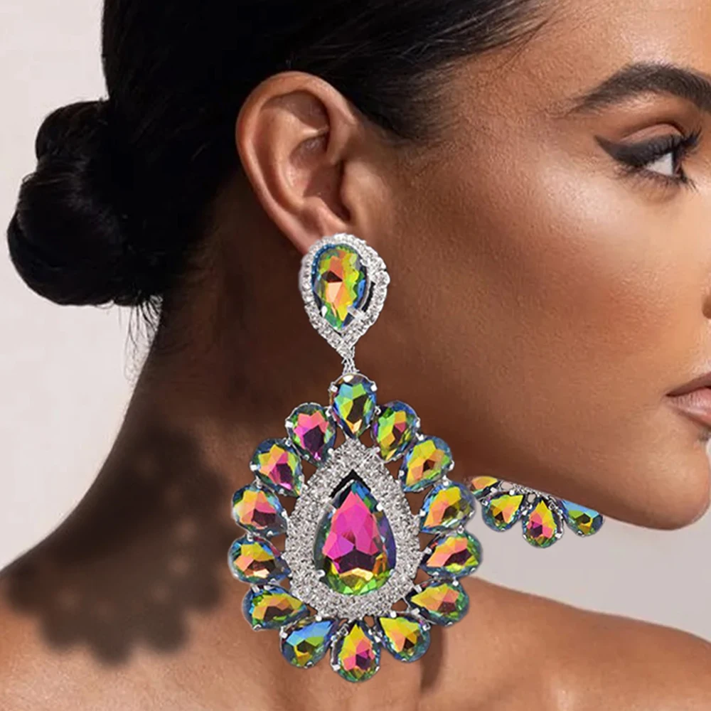 Stonefans-Rhinestone-Drop-Earrings-for-Women-2023-Large-Drag-Queen ...