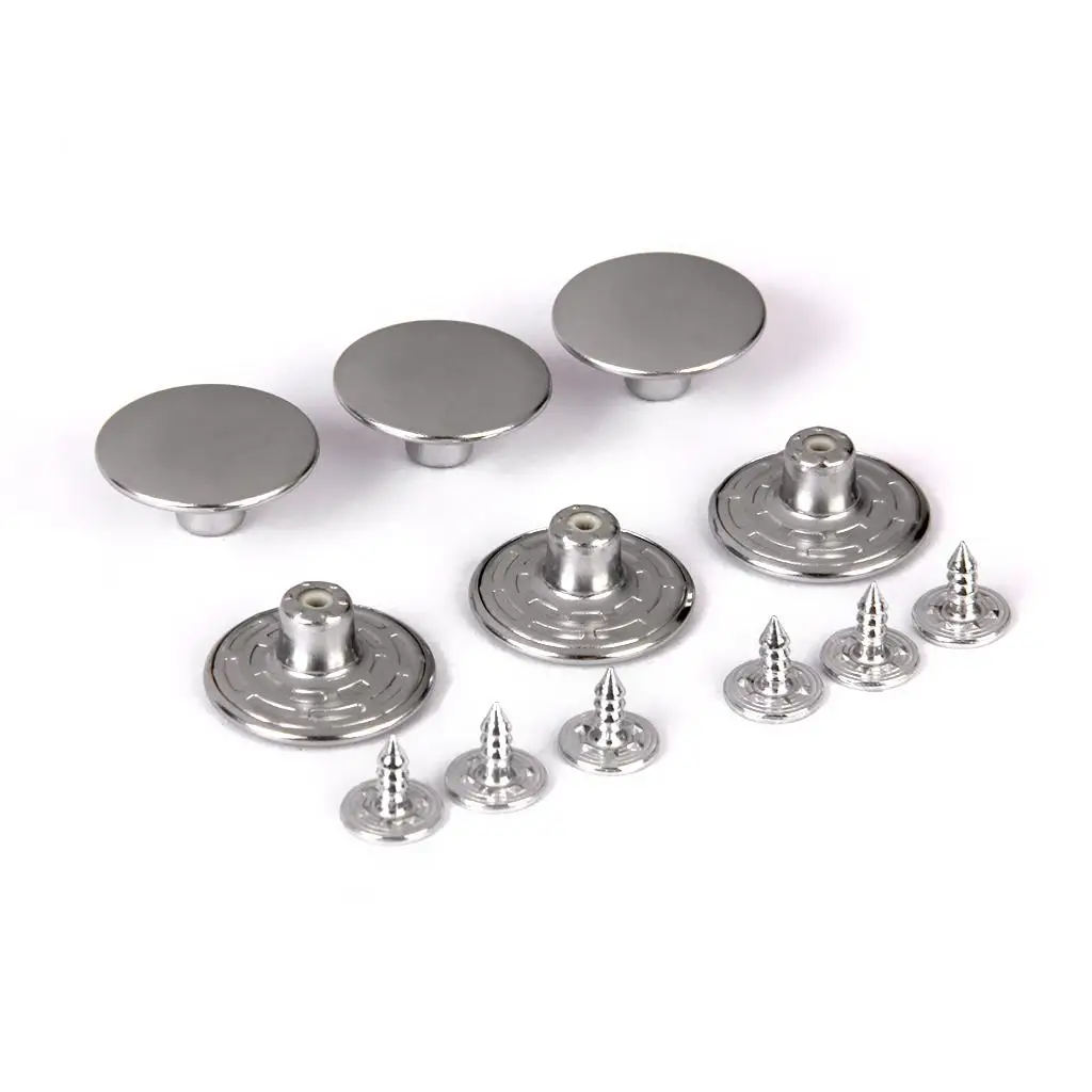 12 Set Metal Snap Buttons 20mm for Replacement Waist Extender, Material ...