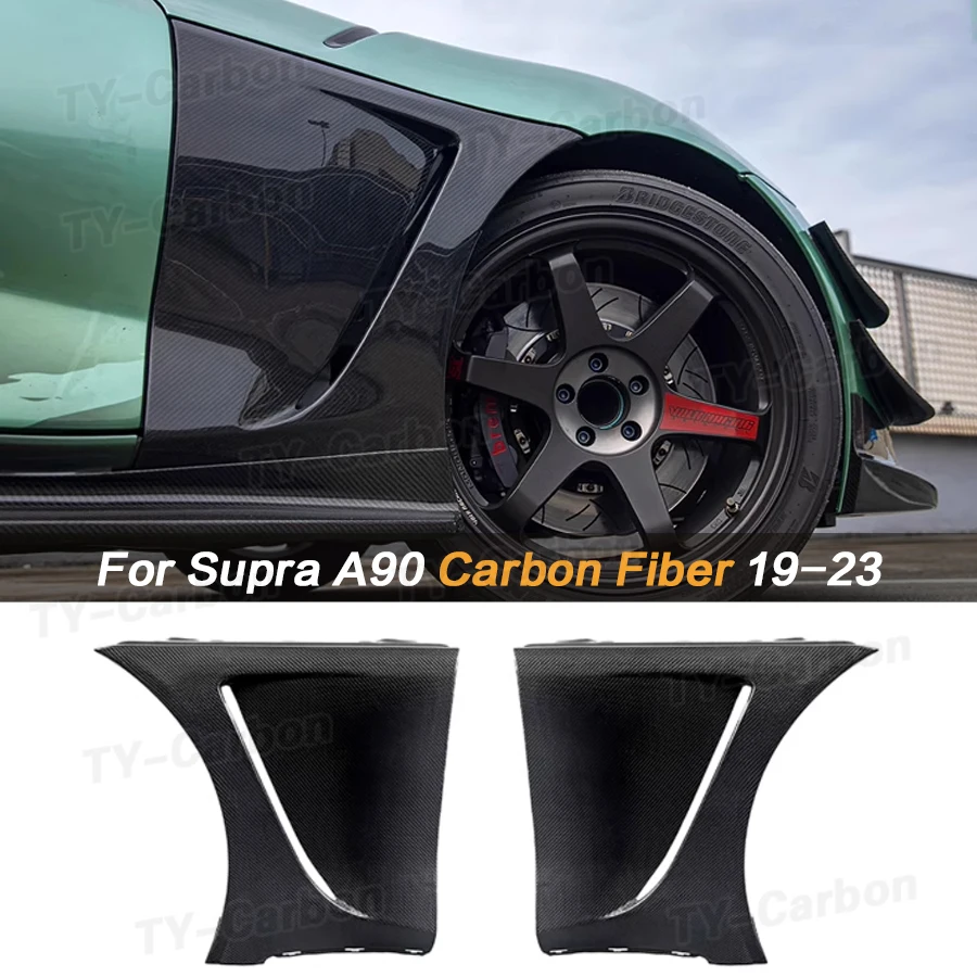 Real Carbon Fiber Front Fender For Toyota Supra GR A90 MK5 2019+ Car ...