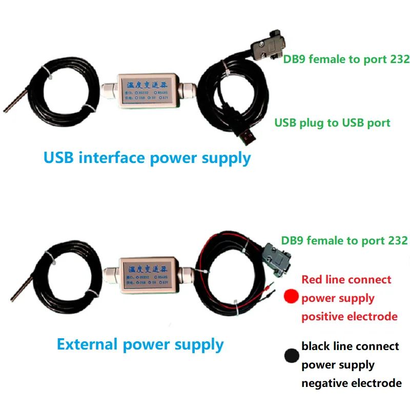 Serial port thermometer RS232 temperature sensor transmitter simple ...
