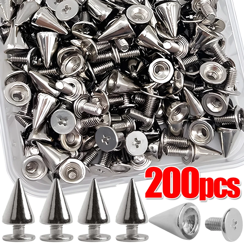 Tachuelas-de-cono-de-Metal-plateado-tachuelas-de-tornillo-para ...