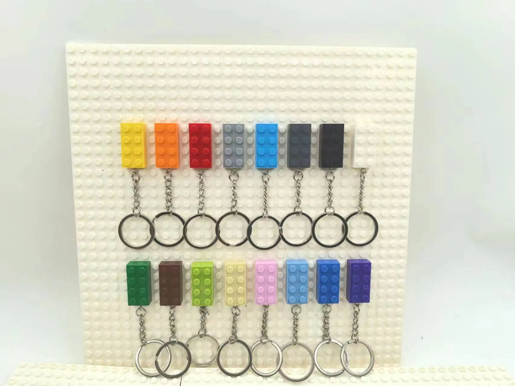 DIY-Keychain-Brick-2x4-with-Buckle-Key-Ring-Building-Blocks-Pendant ...