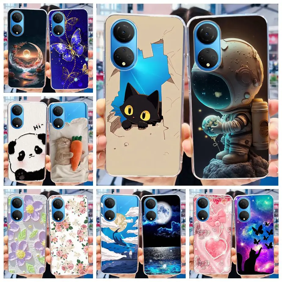 For Honor X7 X7a X7b Case Cute Fashion Painted Cover Soft Silicone ...