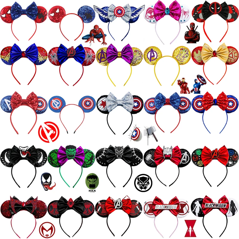 Marvel-Superhero-Spider-Man-Headbands-Kids-Avengers-Ears-Hair ...