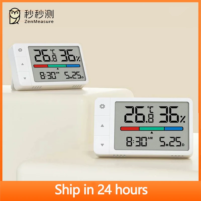 MiaoMiaoCe-Thermometer-Hygrometer-Humidity-Meter-Multi-functional-Clock ...