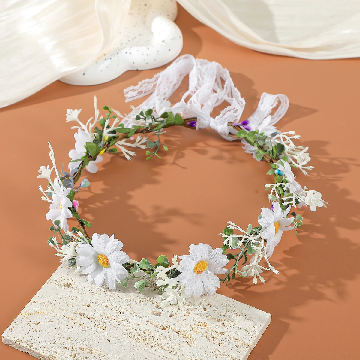 Women-Wedding-Daisy-Flower-Crown-Festival-Headband-Hair-Accessories ...