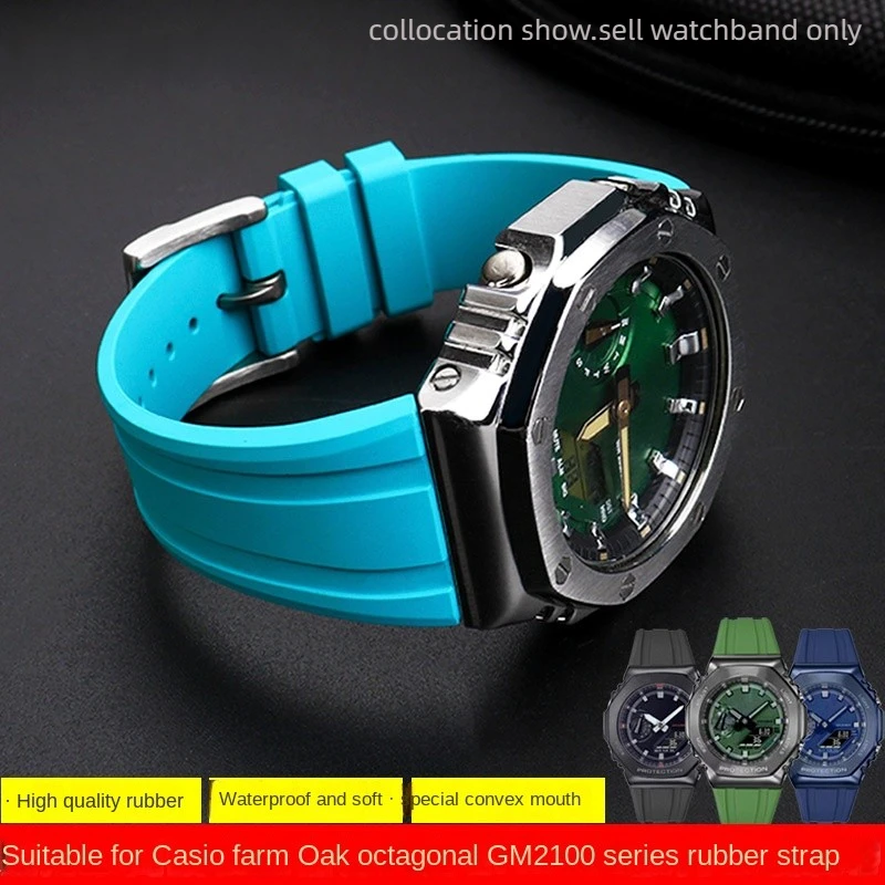 Correa-de-goma-suave-para-reloj-Casio-GA-2100-pulsera-de-silicona ...