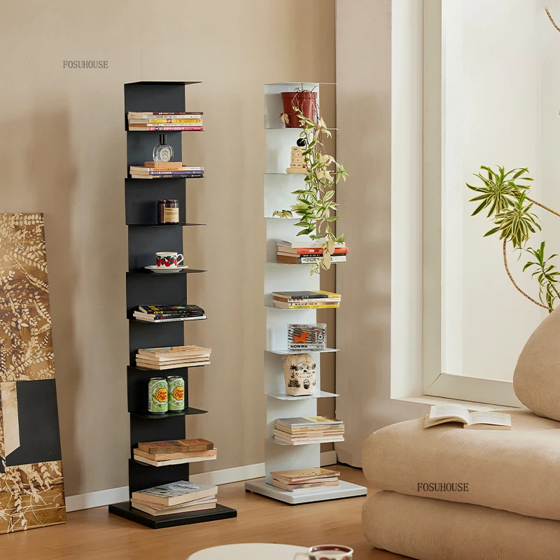 Large-Capacity-Multi-layer-Bookcases-Floor-Bedroom-Room-Display-Shelf-Home-Living-Room-Bookcase ...